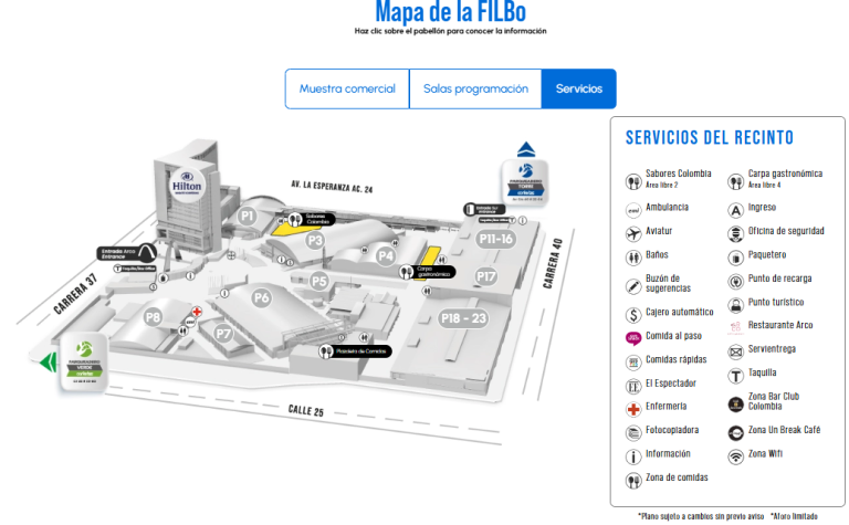 Mapa FILBo 2025: Guía para recorrer Corferias durante la Feria del ...