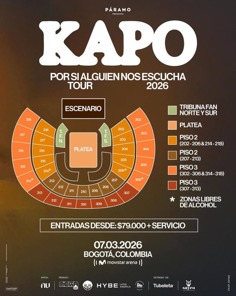 Kapo en Movistar Arena 2026: boletas, fecha, precios y lugar | Canal Trece